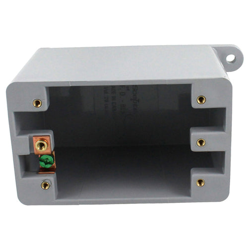 IPEX 077603, Scepter F-Series PVC Blank Single Gang Deep Box, FD BLANK ...