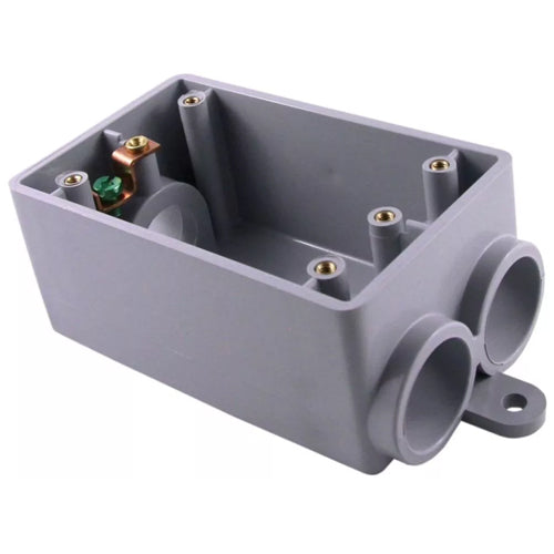 IPEX 077622, Scepter PVC F-Series Single Gang Box, FSCC10, 1/2 Inch Hu ...