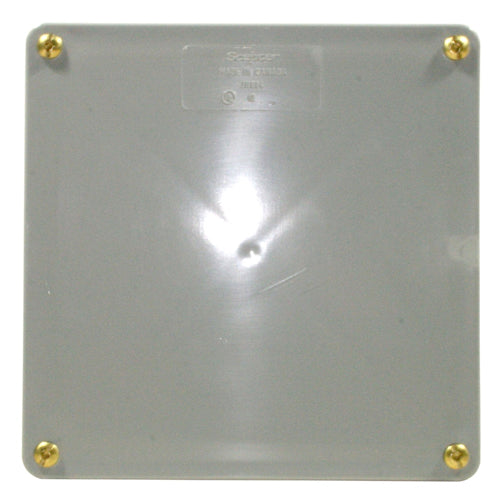 IPEX 077664, Scepter PVC Molded Junction Box with Gasket, JB884, 8x8x4 ...