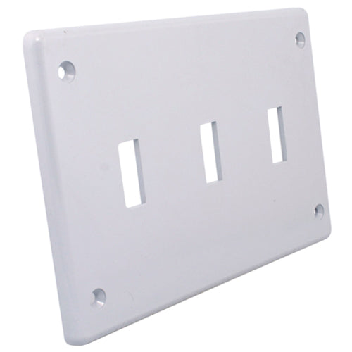 IPEX 077744, Scepter PVC F-Series Triple Gang Cover Plate, TSC20-3, Tr ...