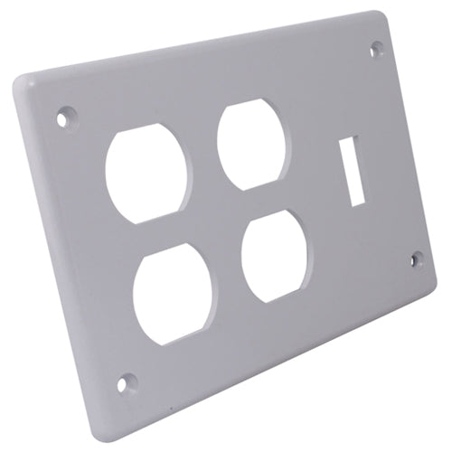 IPEX 077746, Scepter PVC F-Series Triple Gang Cover Plate, TSDC20-3, C ...