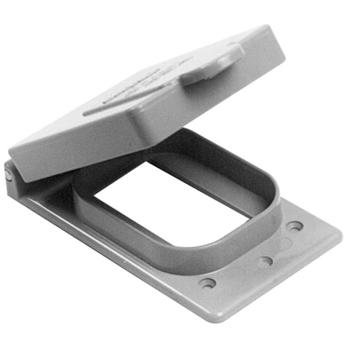 IPEX 077785, Scepter PVC Single Gang Weatherproof Cover, WGF15/10, Gro ...
