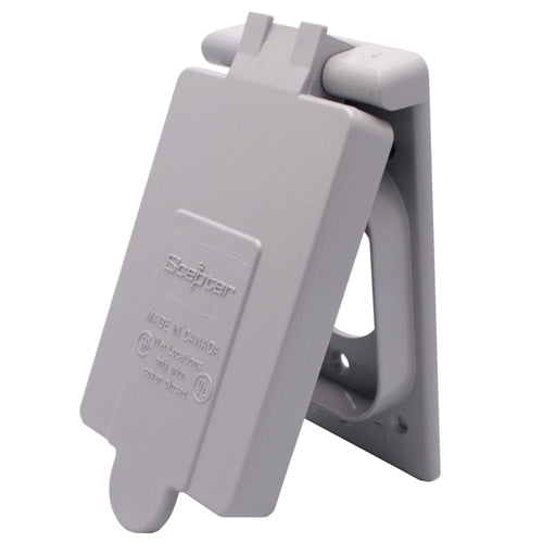 IPEX 077994, Scepter PVC Single Gang Weatherproof Cover, WTL20, 20 AMP ...