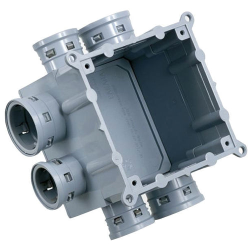 IPEX 089475, Kwikon PVC Square Slab Box with Molded Connectors, SSBH-1 ...
