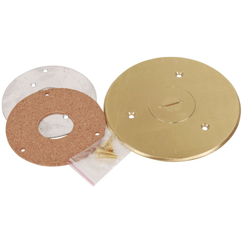 IPEX 178093, Scepter Brass Duplex Receptacle Cover Plate, SSC, Individ ...