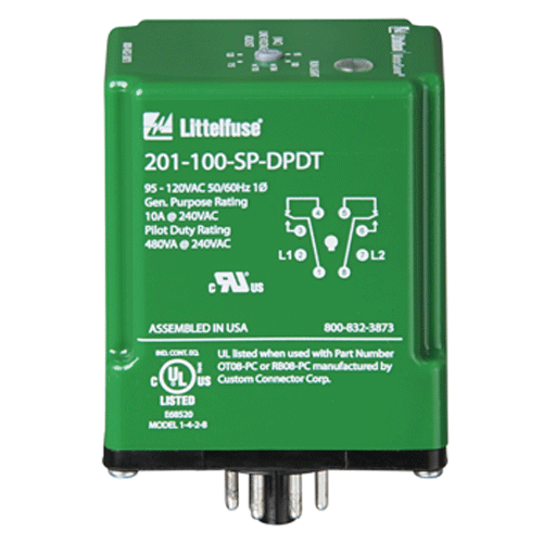 Littelfuse 201-100-SP, 201-SP Series, Single-phase voltage/phase monit ...
