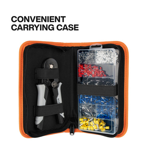 Klein Tools 34060, Ratcheting Ferrule Square Crimper Set ...