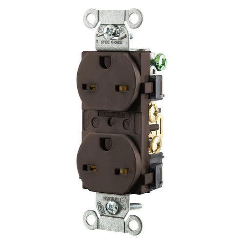 Hubbell-PRO 5662B, Heavy Duty Duplex Receptacles, Smooth Nylon Face, B ...