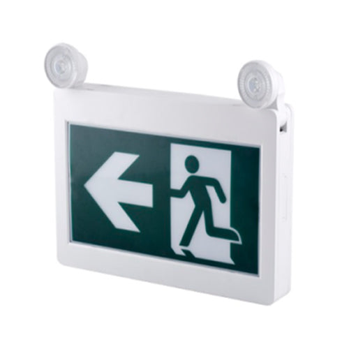 AALED AA-RunningmanExitCombo, LED Running Man Exit Sign, 120/347VAC, 2 ...