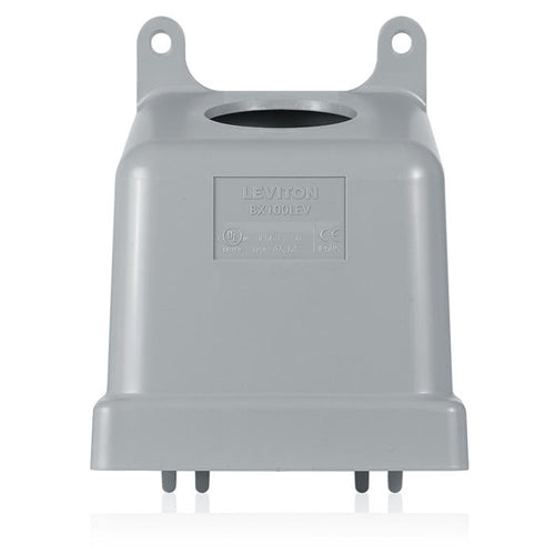 Leviton BX100LEV, Non-Metallic Back Box for LEV Series Pin & Sleeve In ...