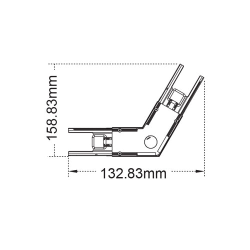 Canolight CL-LL1A-V120 Corner-BL, LL1 Up & Down LED Linear Light Acces ...