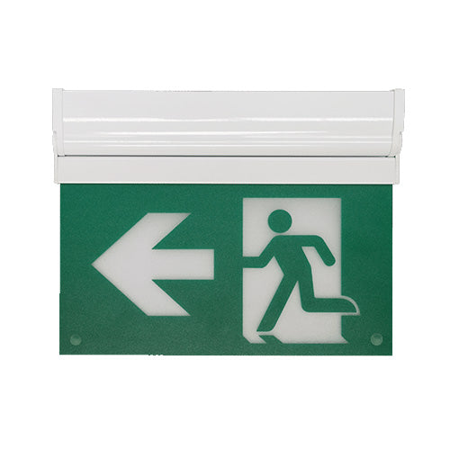 Beluce CRV-RM-SP-L-U-S-0LR, LED Edge-lit Running Man Sign, 120/347 VAC ...