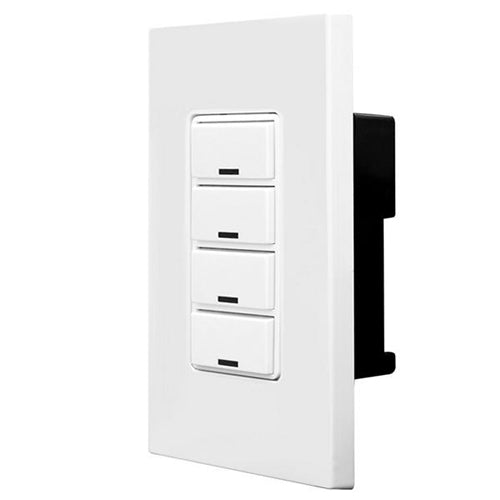 Leviton DLDNK-4W, Lumina RF Decora 4-Button Multi-Function BLE Keypad ...