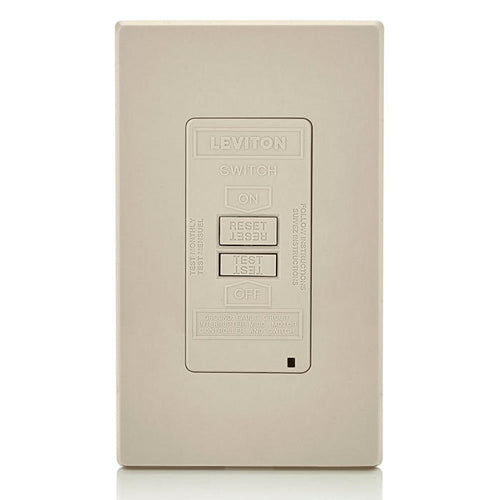 Leviton GFRBF-T, SmartlockPro Slim Blank Face Self-Test GFCI Receptacl ...