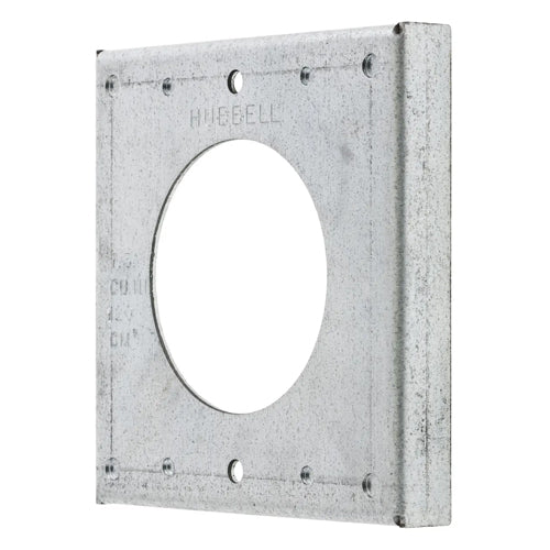 Hubbell HBL50SC, Receptacle 1/2" Raised Cover, Galvanized Steel fits 4 ...