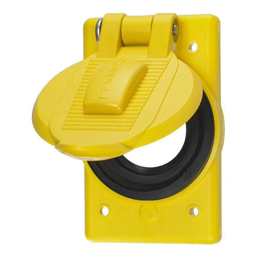 Hubbell HBL7428WOY, Weatherproof Covers For use with 30A 4 Wire Hubbel ...