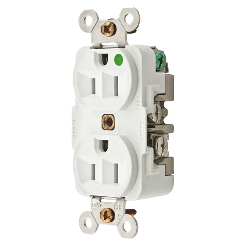 Hubbell HBL8200WMRI, Extra Heavy Duty Max Receptacles, Duplex, Hospita ...
