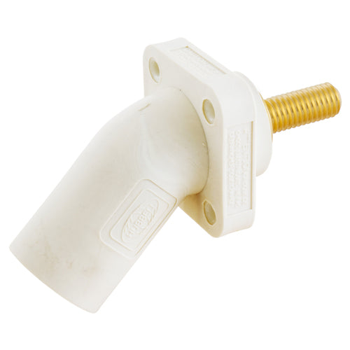 Hubbell HBLMRASW, Series 16 Single Pole, Angled Male Receptacle, Stud ...