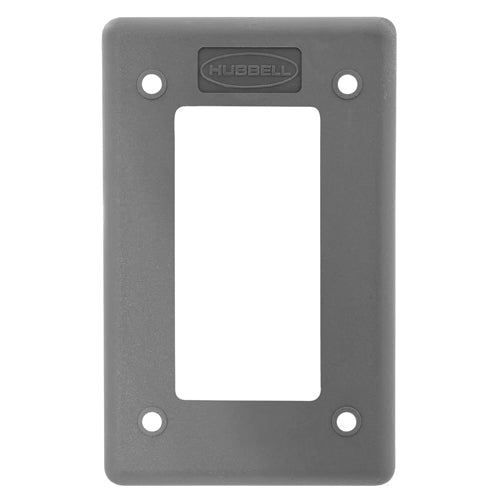 Hubbell HBLP26FS, Gray Rectangular Opening Non-Metallic FS Cover Plate ...