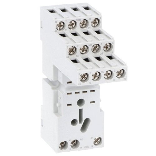 Lovato HR6XS41, Sockets for Relays with 4 Changeover Contact, Screw Te ...