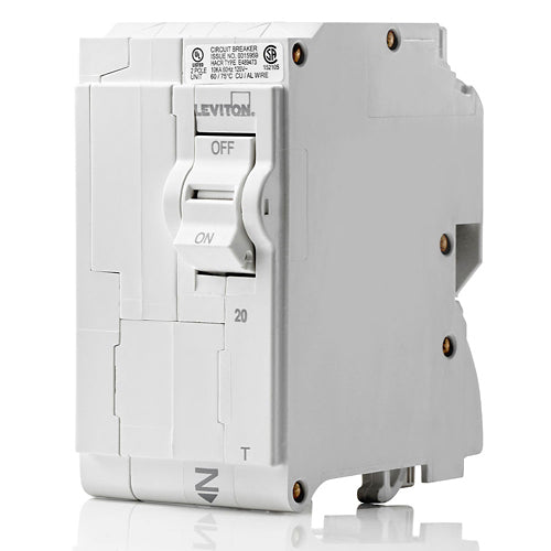 Leviton LB220-T, 20A 2-Pole Standard Branch Circuit Breaker with Therm ...