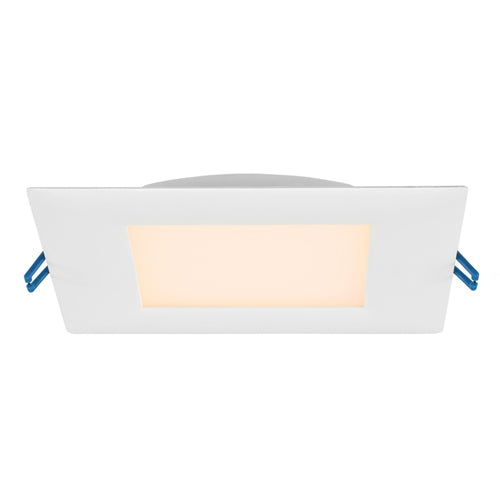 Lotus LL6S-40K-WH, 6" LED Square Super Thin White Recessed, 17W, 120VA ...