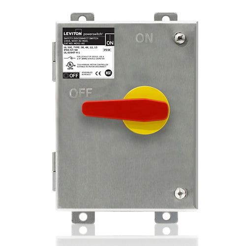 Leviton MDS1-AC, Non-Fused PowerSwitch Safety Disconnect Switch with F ...