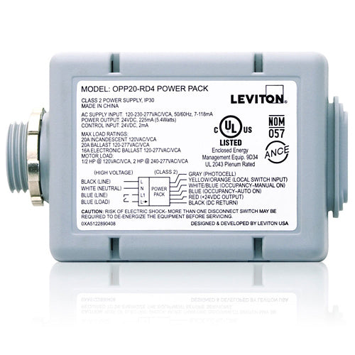Leviton OPP20-RD3, Super Duty Occupancy Sensor Power Pack with Auto-ON ...