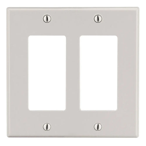 Hubbell P262LA, Style Line Decorator Switch Non-Metallic Wallplate, 2 ...