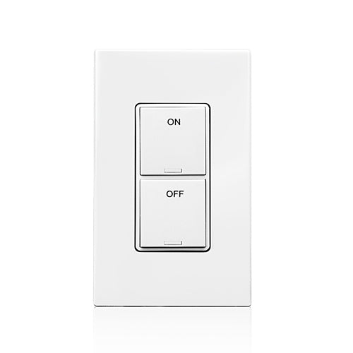 Leviton PLVSW-2LW, Low Voltage Keypad, 2-Button ON/OFF Controller for ...