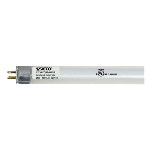 Satco S29911, 4' T5 LED, 25W, 5000K Natural Light, 3500 Lumens, Miniat ...