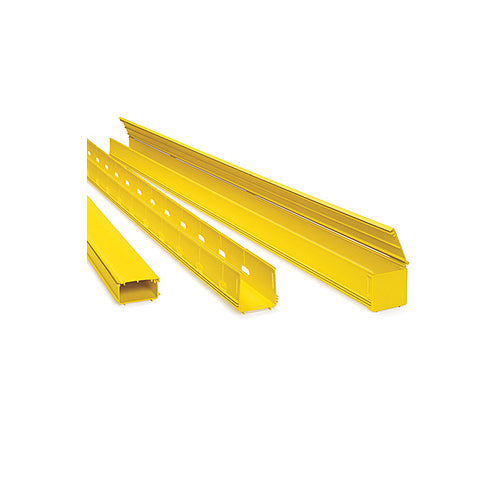 Leviton S4DCT-SDT, 4''x4'' Solid Duct without Cover, Yellow (1/Carton ...