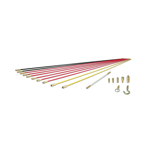 Klein Tools SRS56980, Deluxe Fish Rod Set, 33-Foot, 19-Piece ...