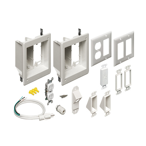 Arlington TVBR2505KGC, 2-Gang TV Bridge™ Kit for Flat-Screen Tv’s, Wit ...