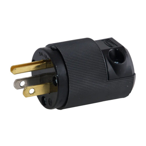 Hubbell HBL5266EBK, Male Plug, Insulgrip, Extra Large Cord Clamp, 15A ...